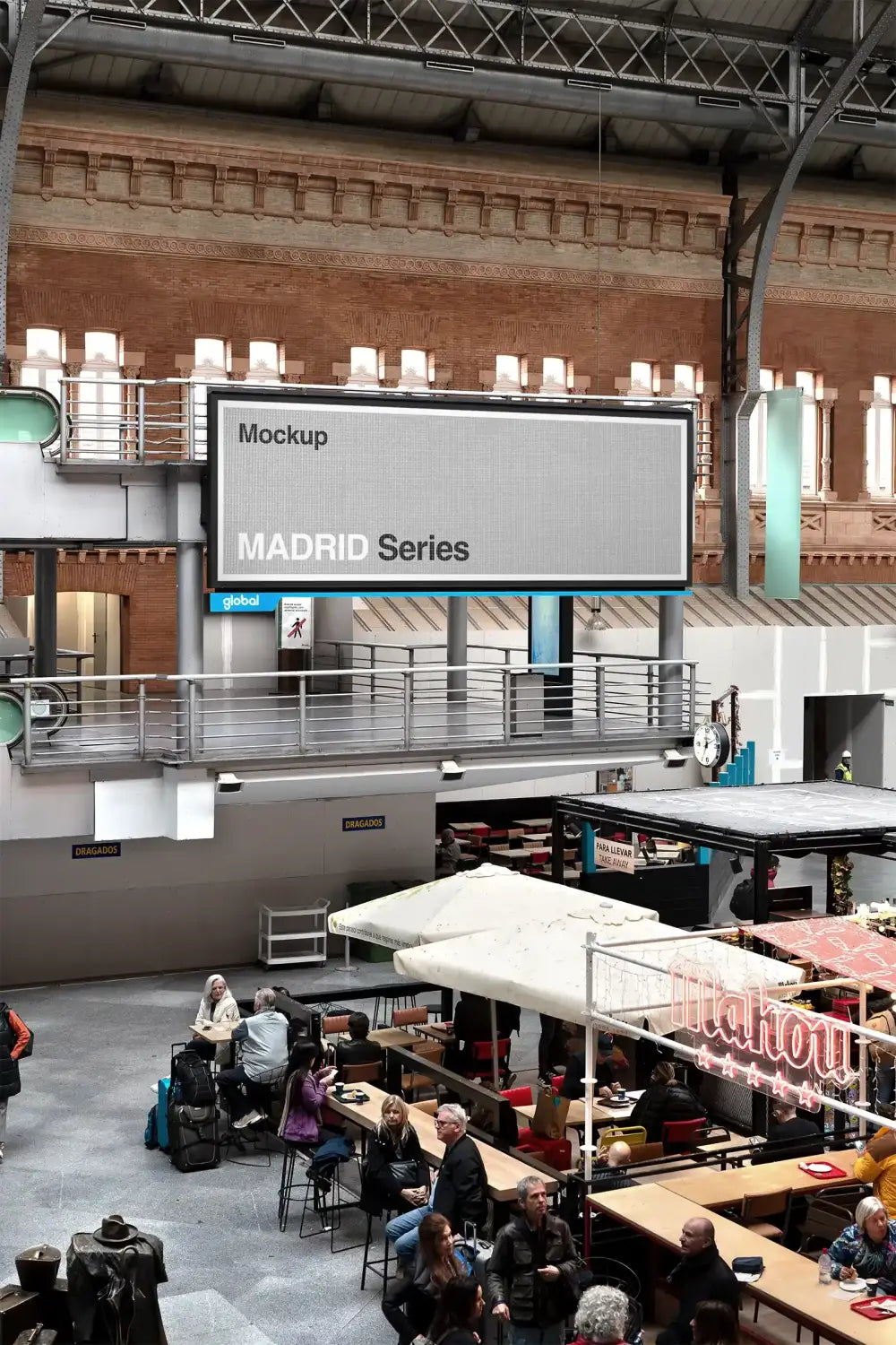 Madrid Billboard Mockup, Spain | Premium PSD Mockup | SP24MAD007 ...