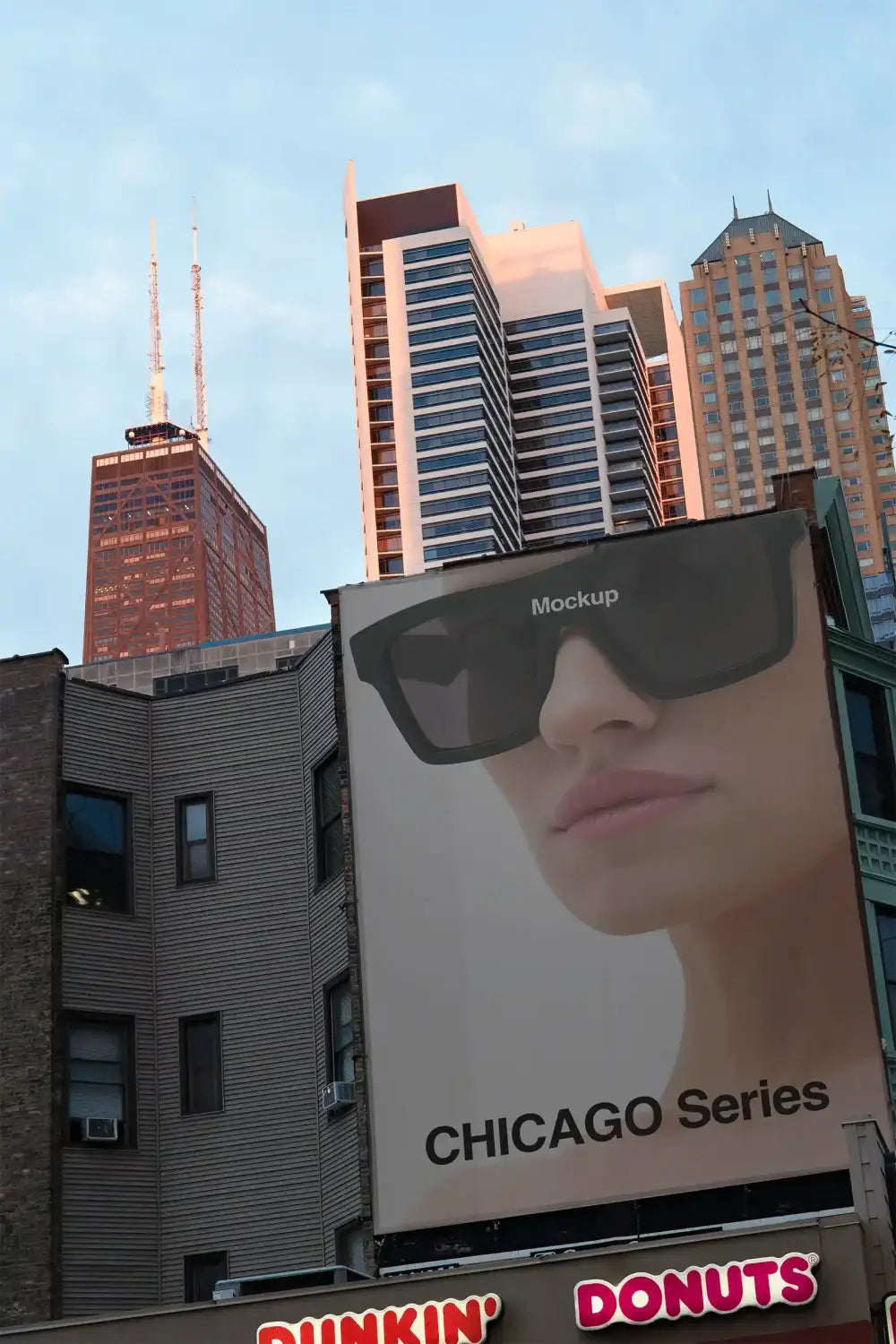 Chicago Banner Mockup | Premium PSD Mockup | US23CHI0675