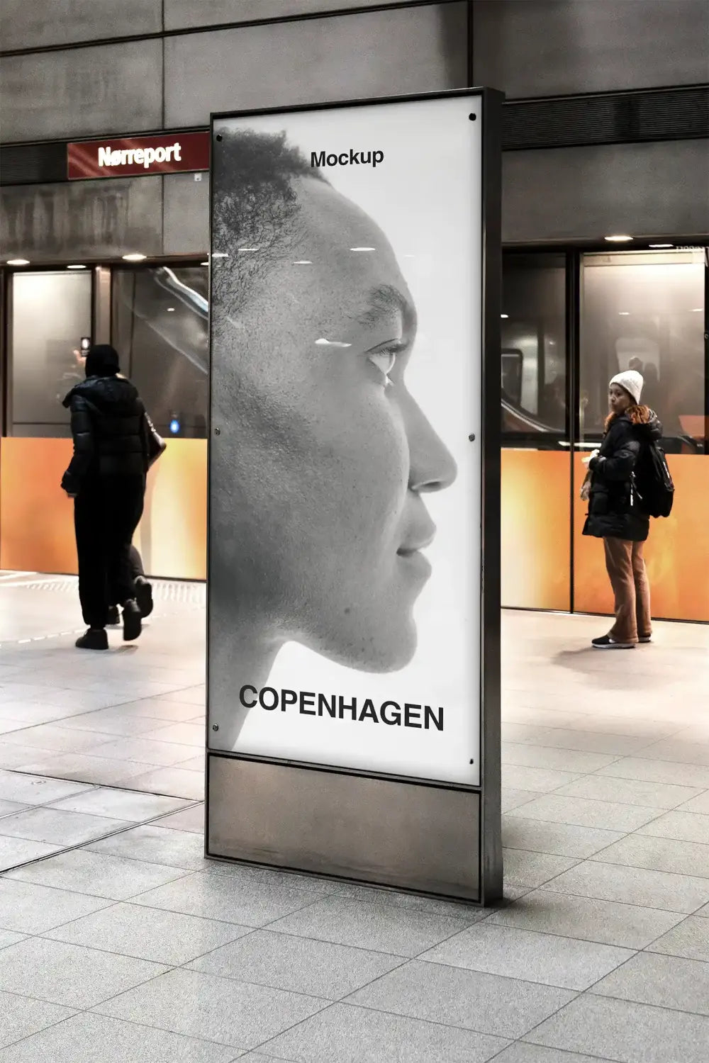 Copenhagen Subway Poster Mockup, Denmark | DN23CPH060
