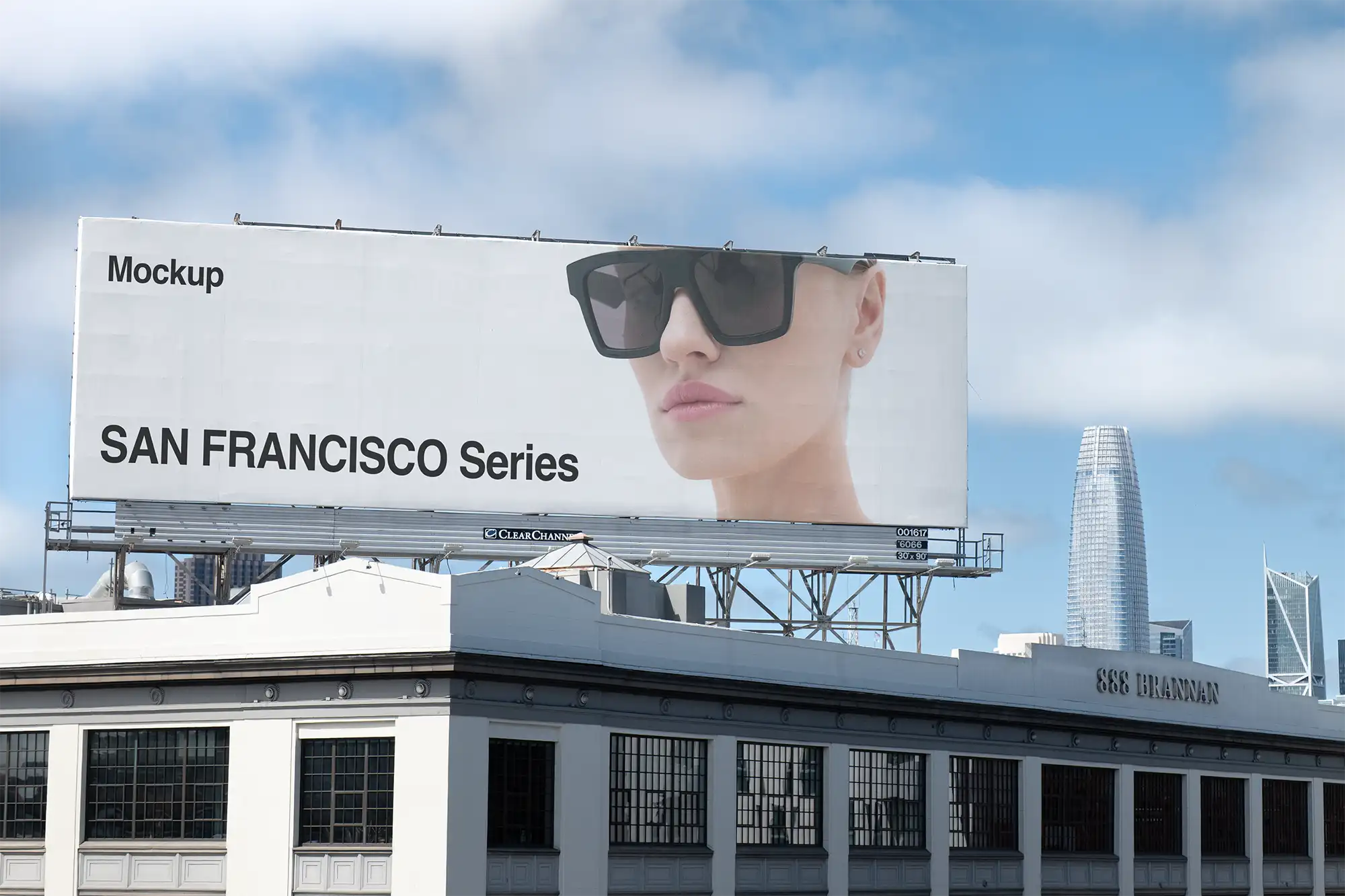 Downtown, San Francisco Billboard Mockup, USA | US25SF005